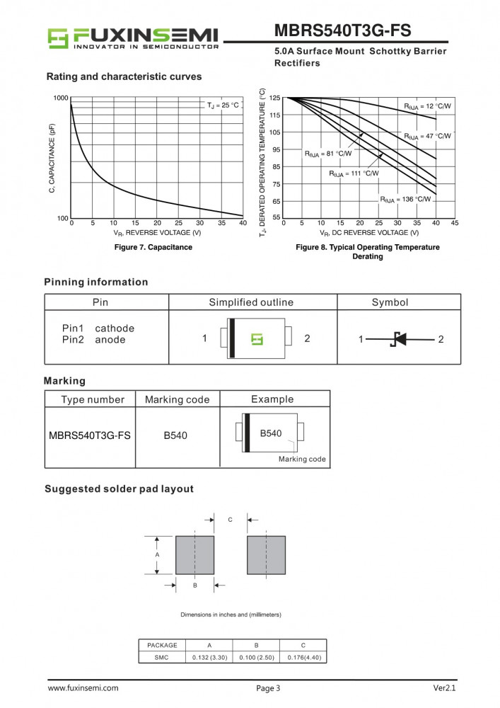 MBRS540T3G-FS datasheet page 3