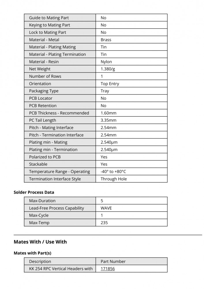 MOLEX 22154138 technical drawing preview, page 3