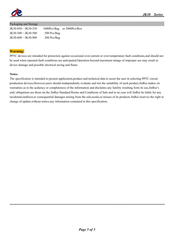 JK30-600 datasheet page 5
