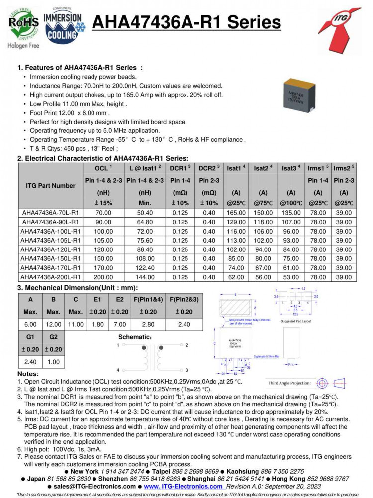 AHA47436A-R1 technical document page 1