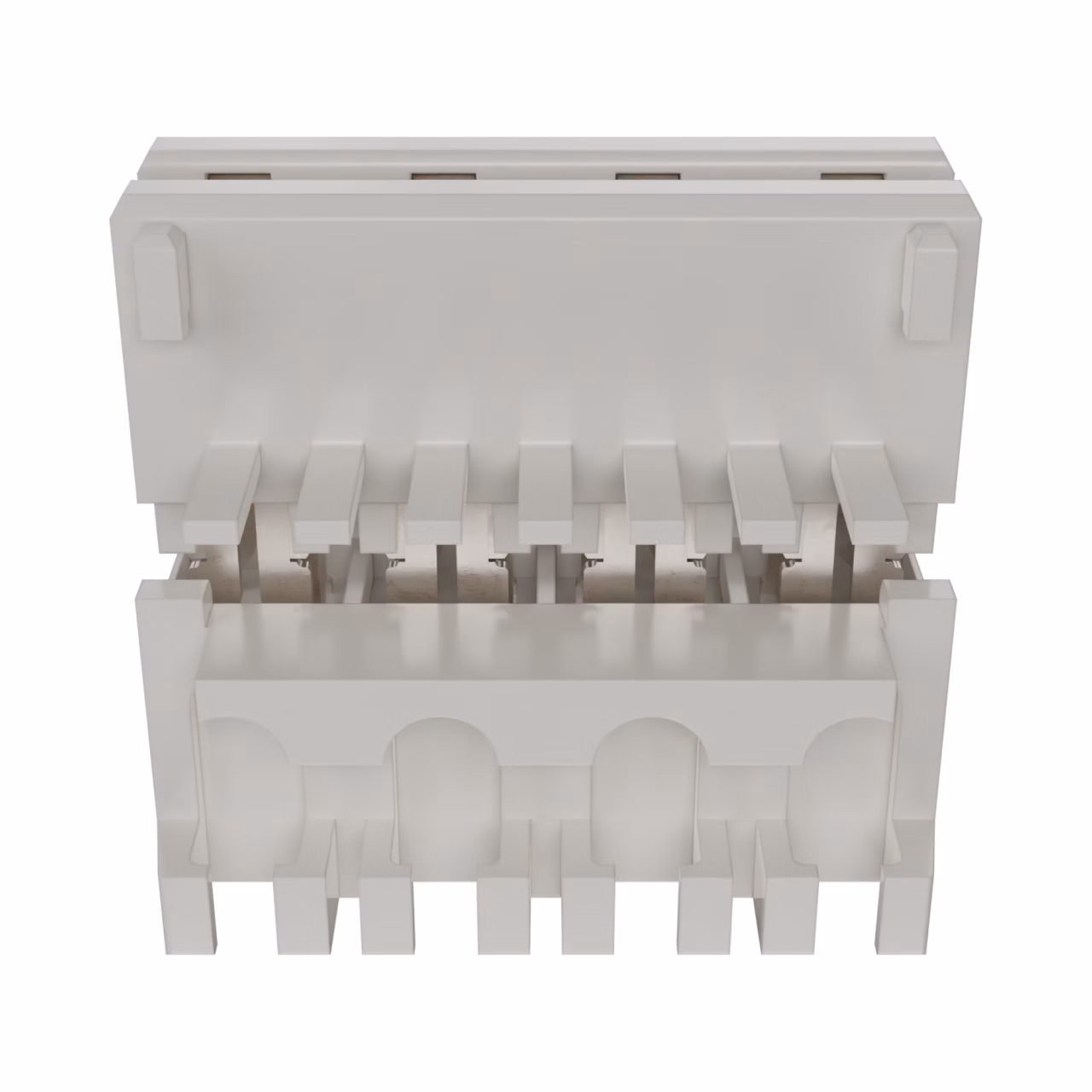 Appli-Mate RAST Power IDT Housing, 5.00mm Pitch, Direct/Indirect, Female, 4 Circuits, Code Keys B, C, D, E, F and G Removed, Open End Walls for sale