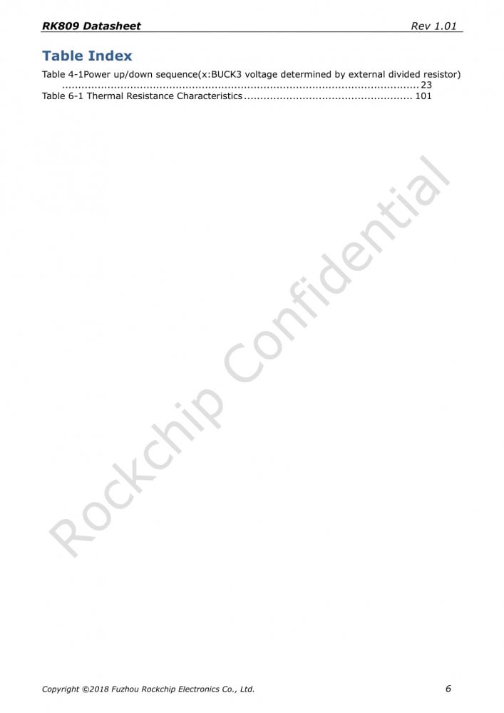 RK809 datasheet page 6