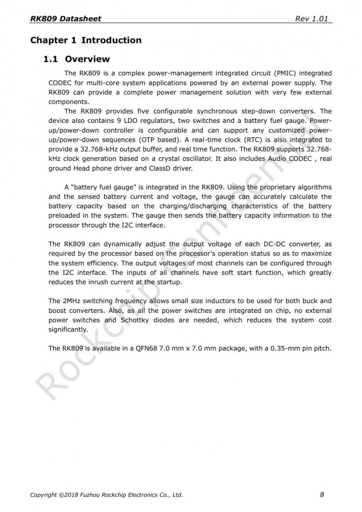 RK809 datasheet page 8