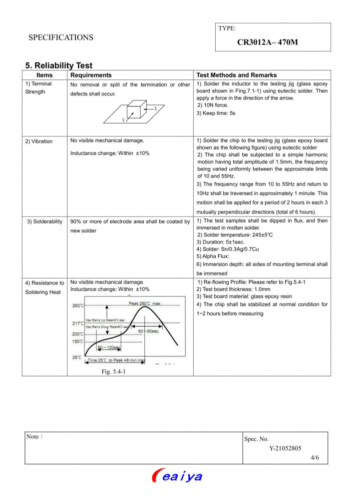 CR3012A-470M specification page 5