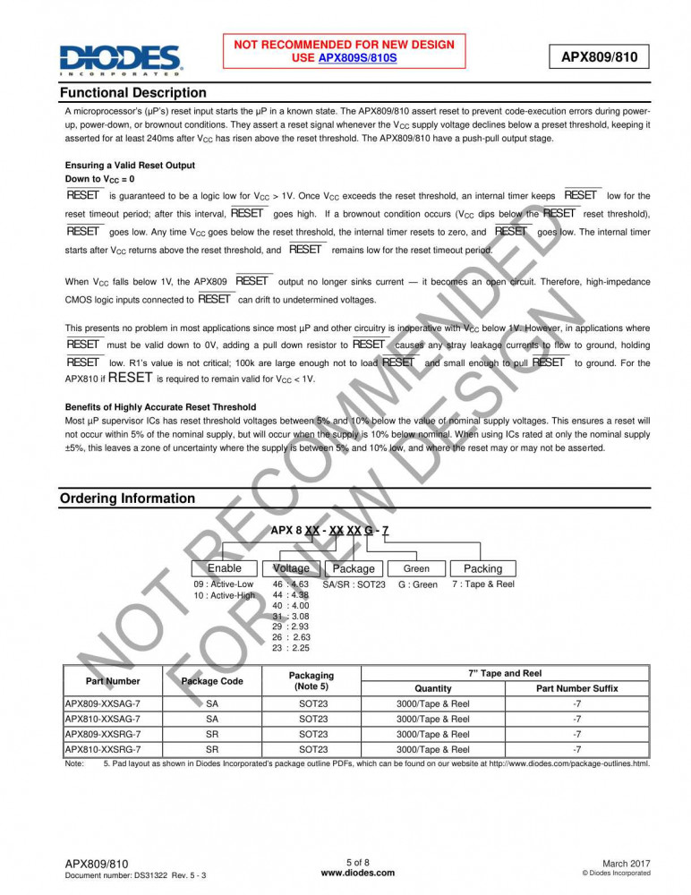 APX809-40SAG-7 datasheet page 5