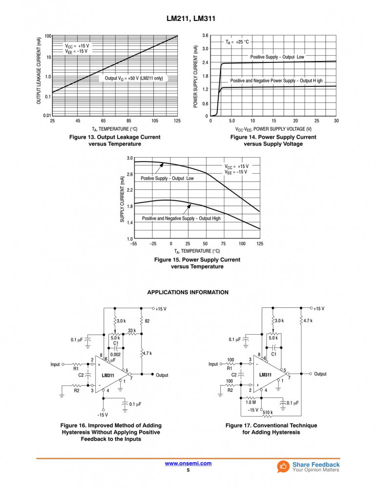 LM311 datasheet page 5