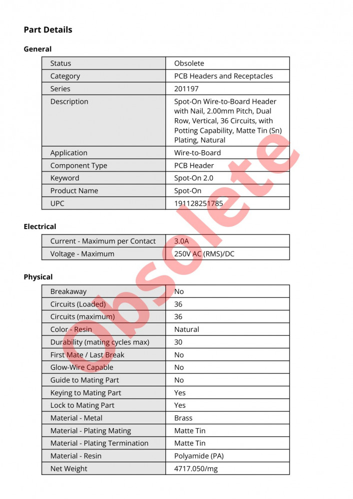MOLEX 2011970360 technical document image 2