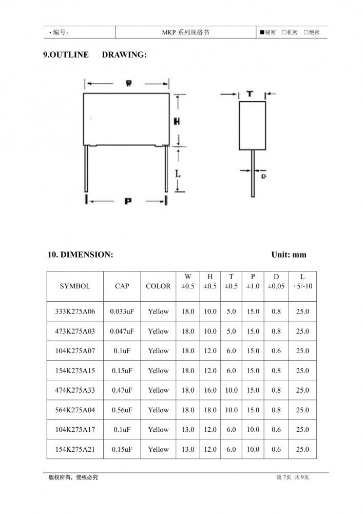 Jimson MKP specification page 7
