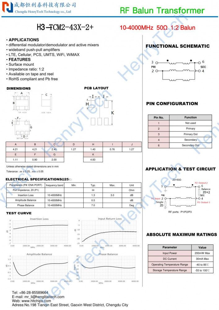 H3-TCM2-43X-2+ technical document page