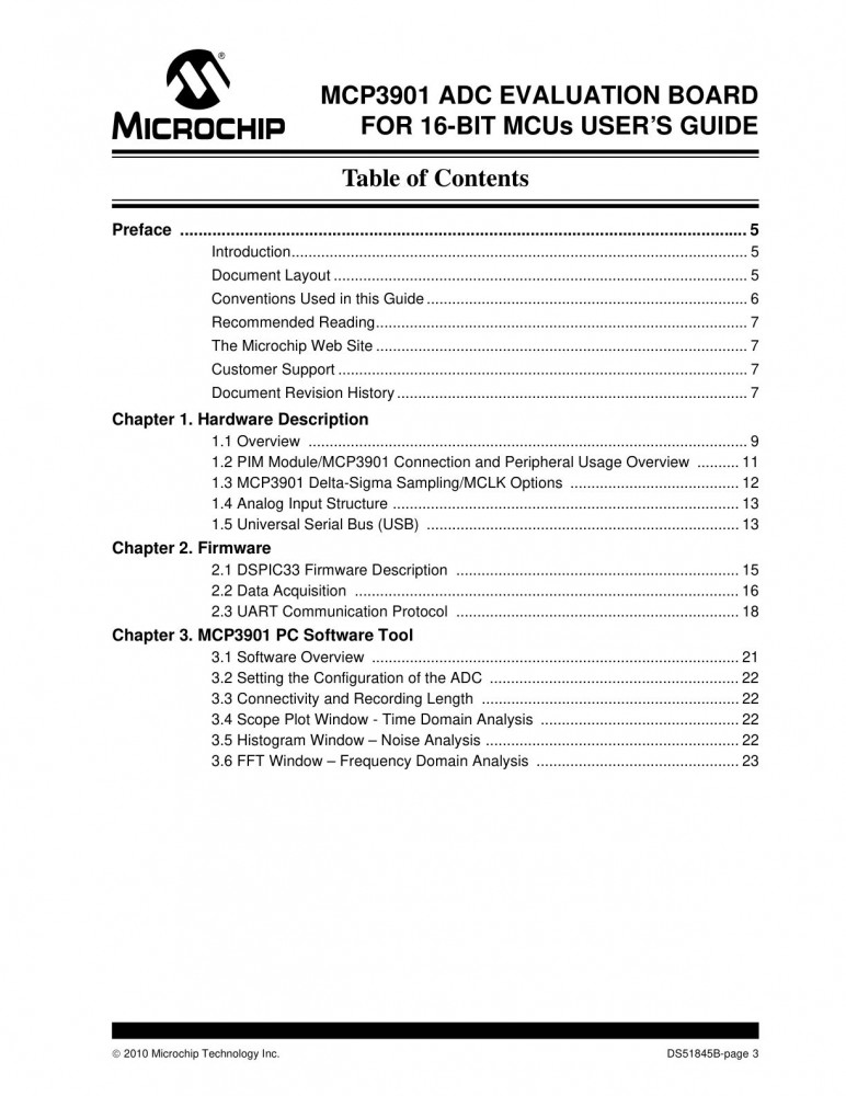MCP3901EV-MCU16 user guide page 3