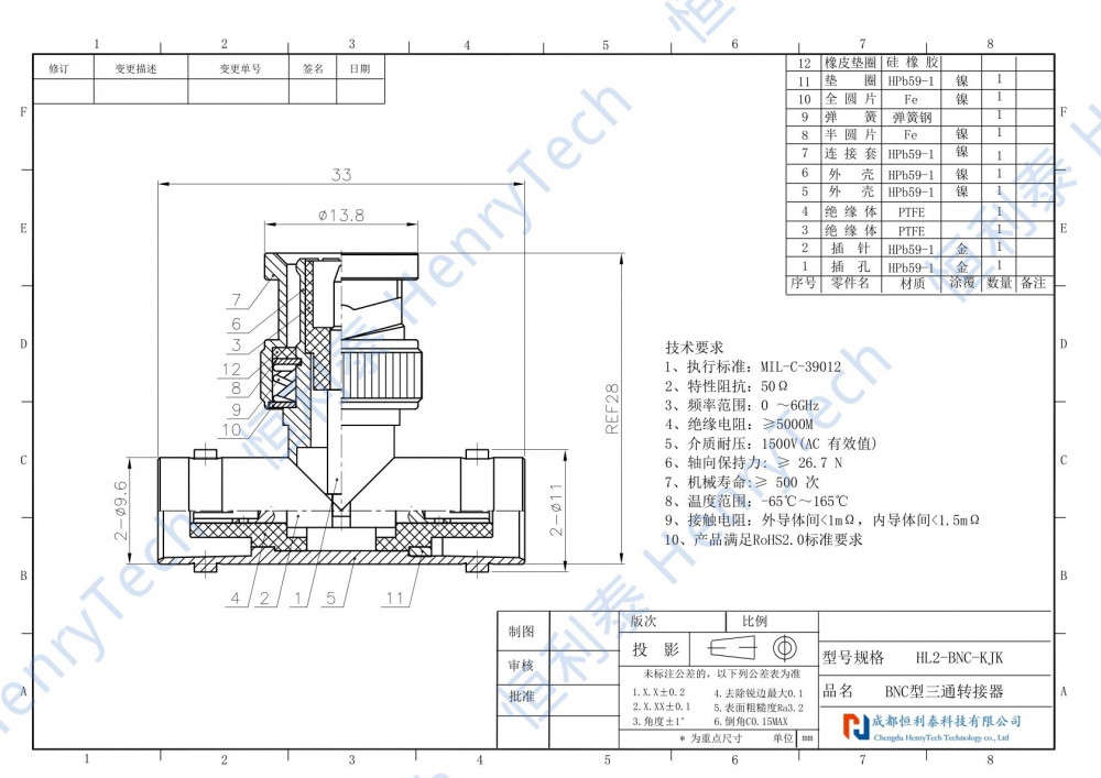 HL2-BNC-KJK technical document page