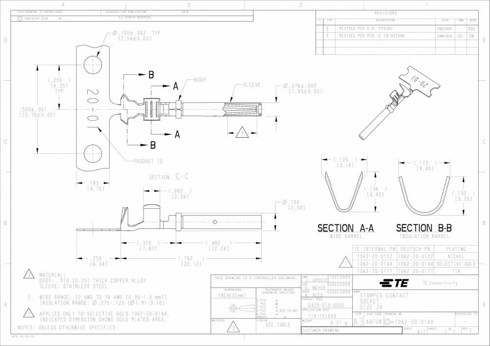 TE Connectivity 1062-20-0144 technical drawing preview