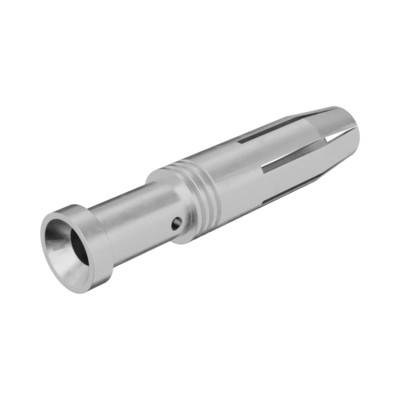 Heavy-Duty Turned Crimp Contact for 16A Inserts and Modules, Female, Silver (Ag) Plated Copper Alloy, 2.50mm² (14 AWG), 100 per Bag for sale