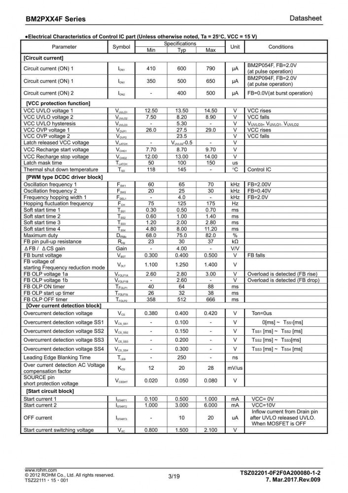 BM2P054F-GE2 datasheet page 3