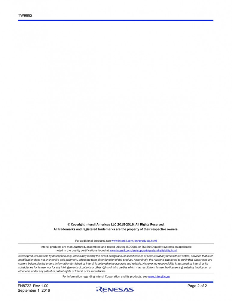 TW9992 technical document page 2