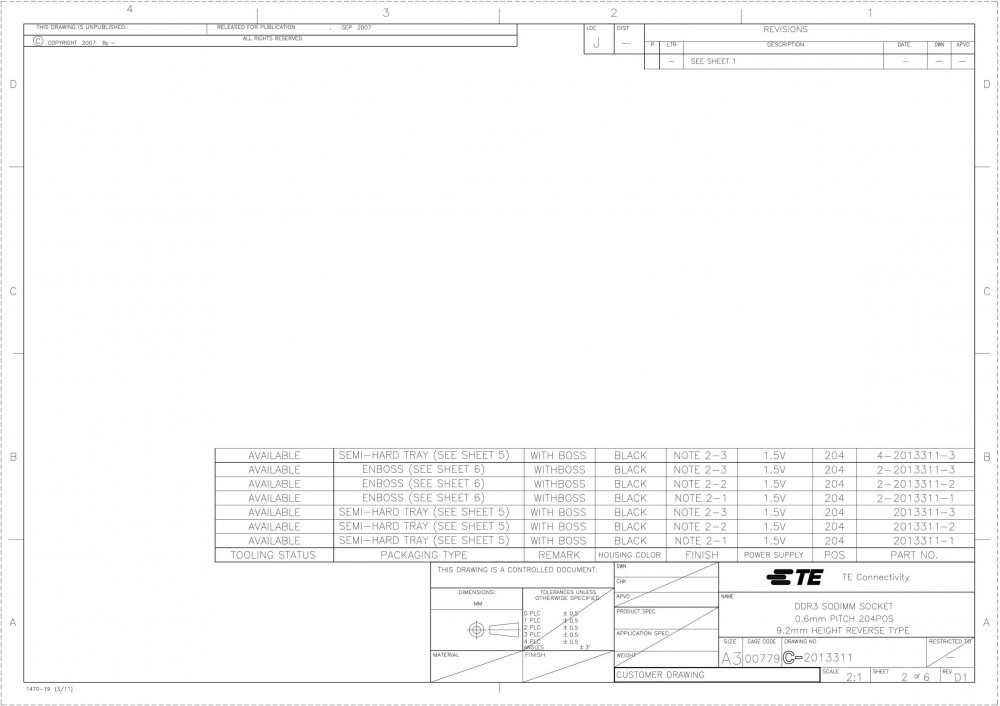TE Connectivity 2-2013311-1 drawing page 2