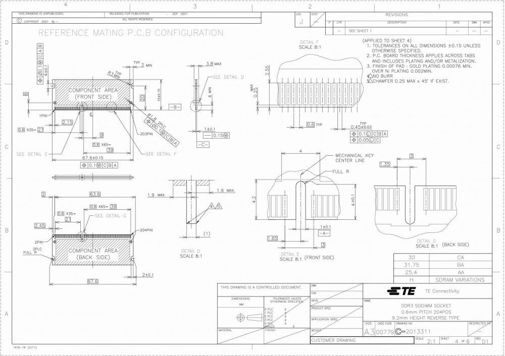 TE Connectivity 2-2013311-1 drawing page 4