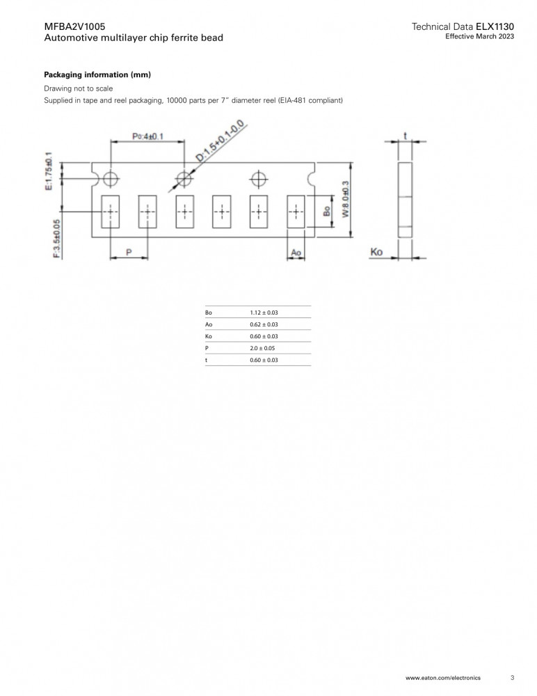 MFBA2V1005 datasheet page 3