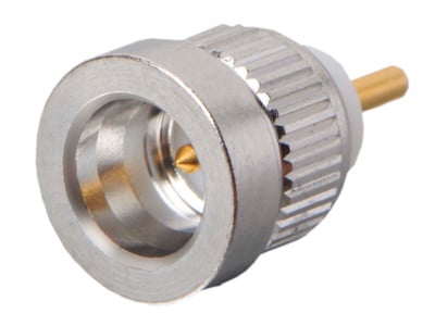 SMP-MAX Plug, Straight, Smooth Bore, Catchers Mitt, PCB, Vertical Surface Mount Technology, Tray, 50 Ohms