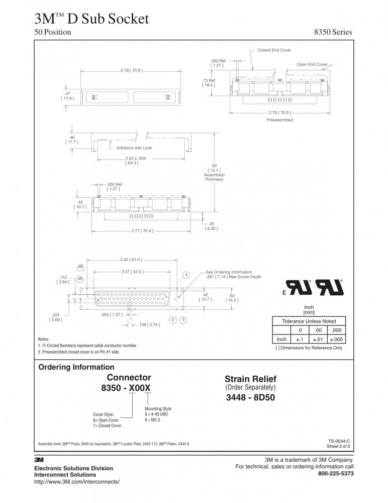 3M 8350-6005 technical document page 2