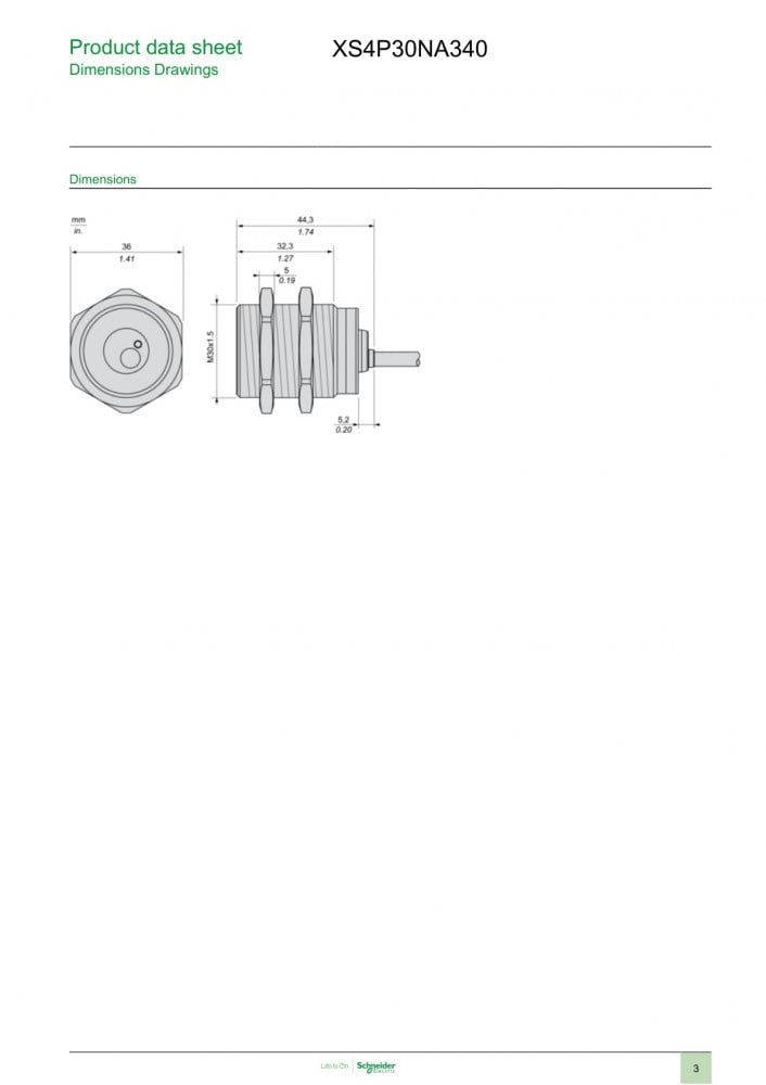 XS4P30NA340 technical document page 3