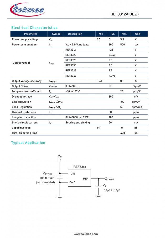 REF3312AIDBZR datasheet page 3