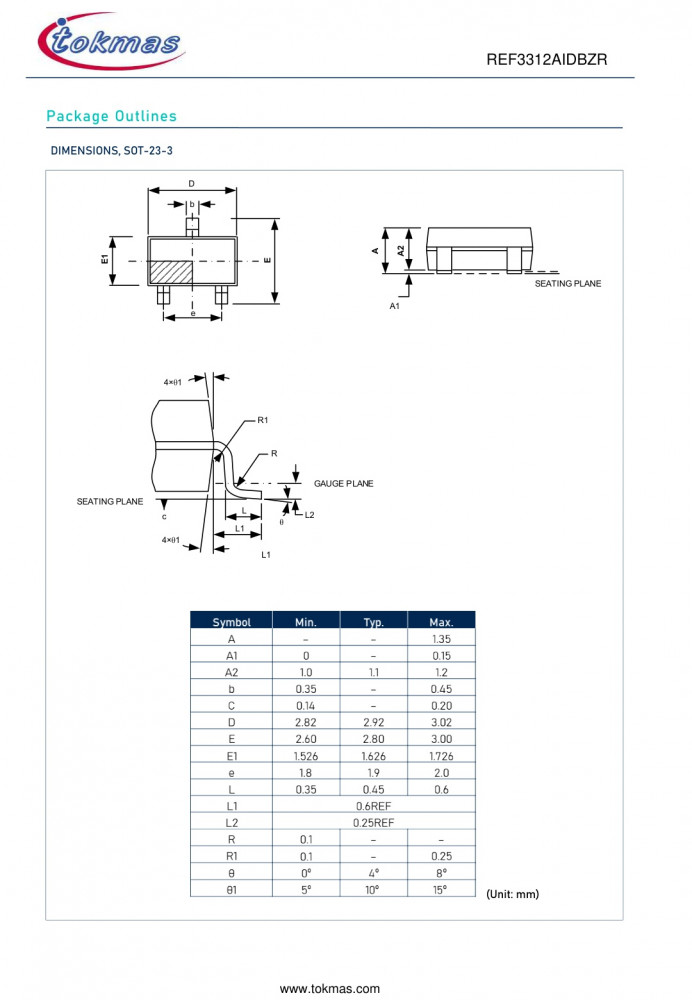 REF3312AIDBZR datasheet page 6