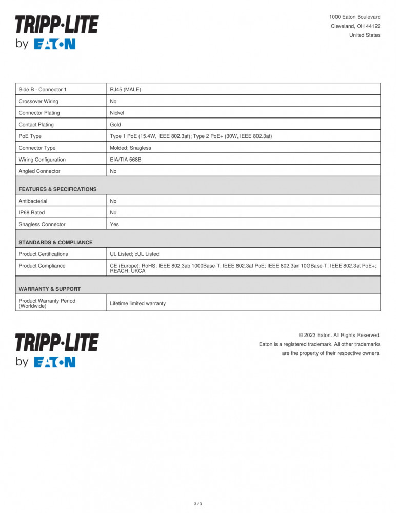 N261-S07-BK technical document page 3
