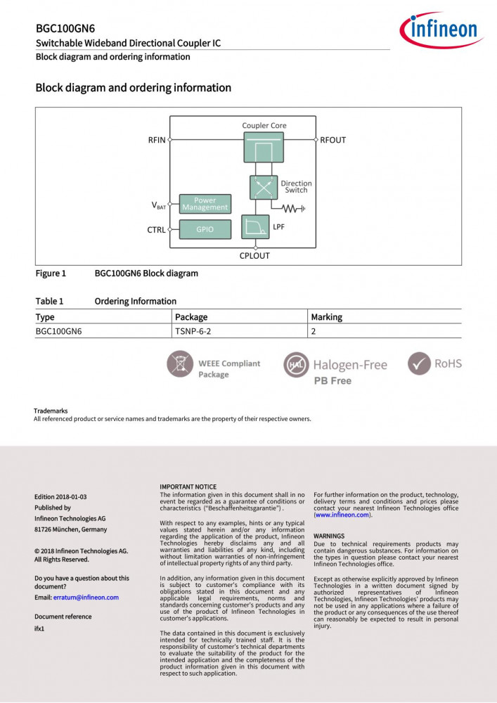 BGC100GN6 datasheet page 2