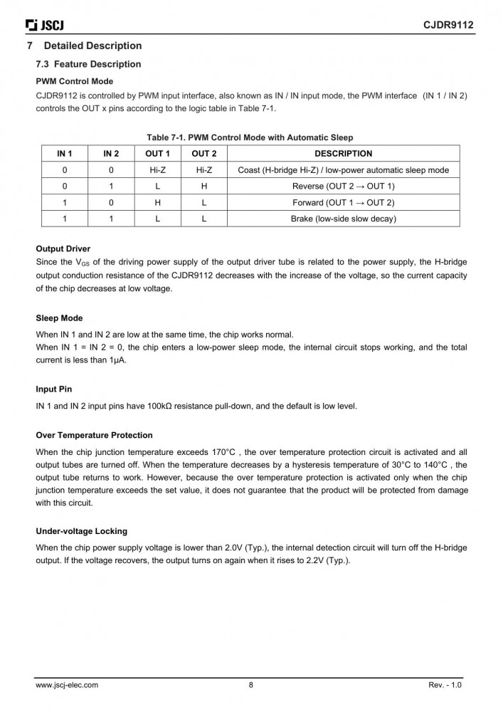 CJDR9112 datasheet page 8