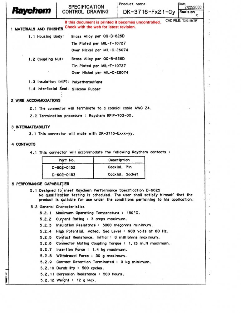 DK-3716-F221-CS specification drawing page 2