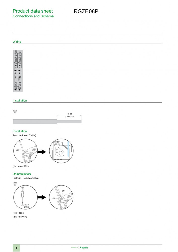 RGZE08P technical document page 4