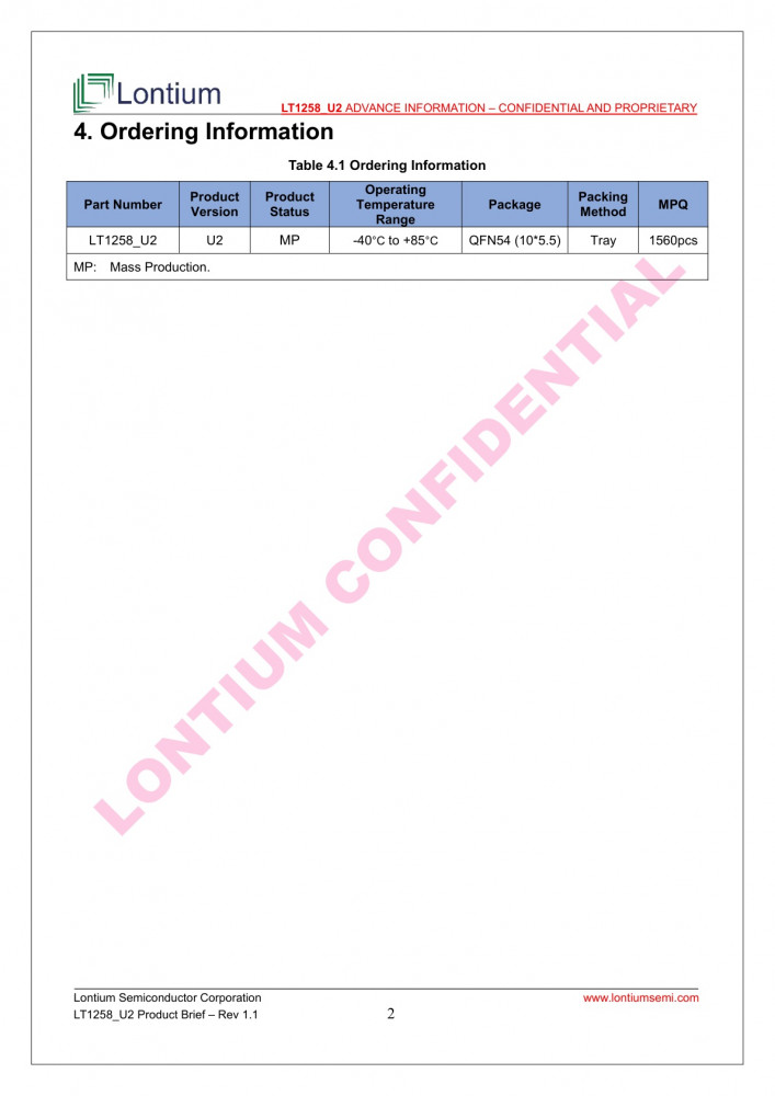 LT1258 technical document page 2