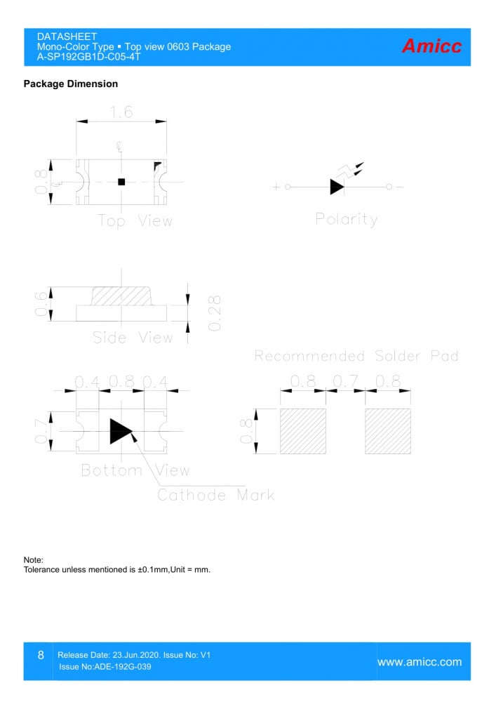A-SP192GB1D-C05-4T datasheet page 8