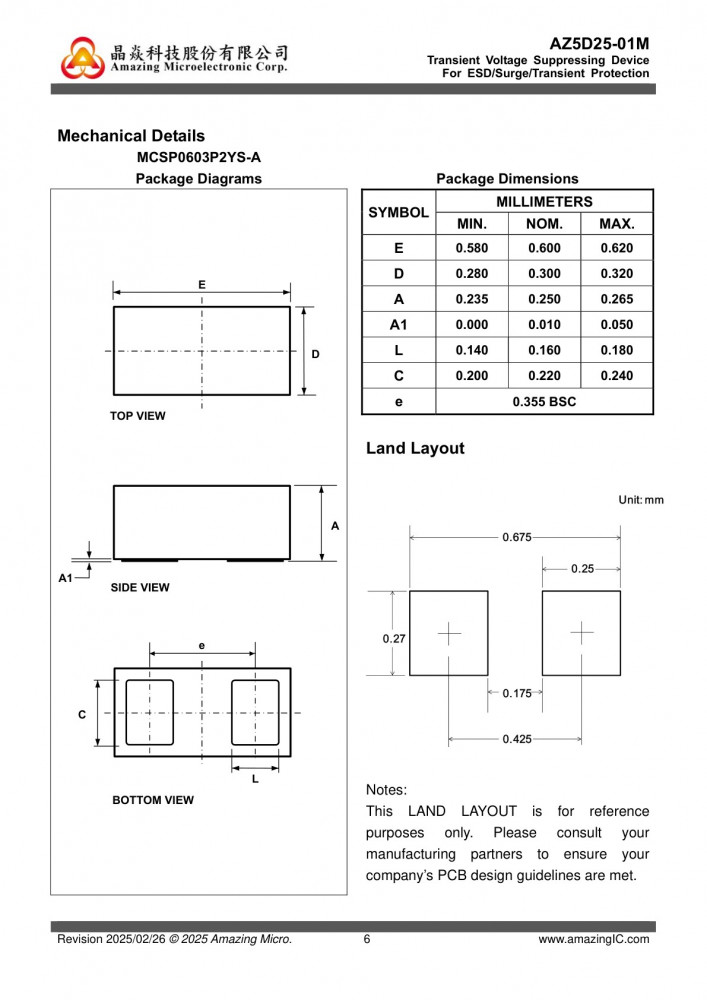 AZ5D25-01M datasheet page 6