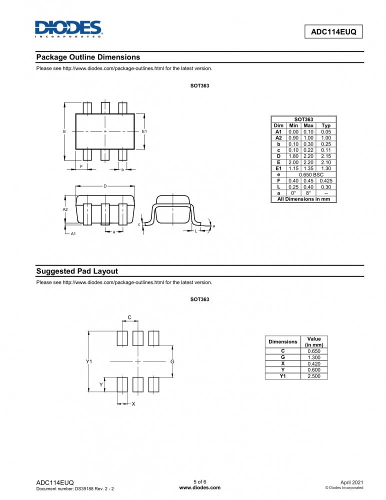 ADC114EUQ-13 datasheet page 5