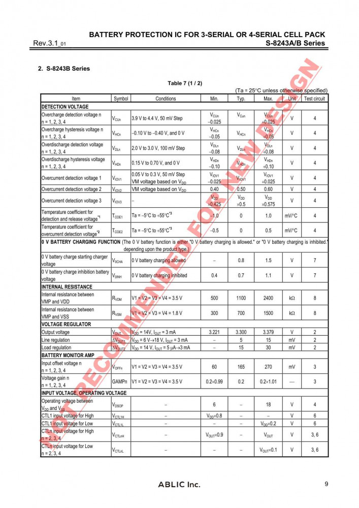 S-8243A/B datasheet page 9