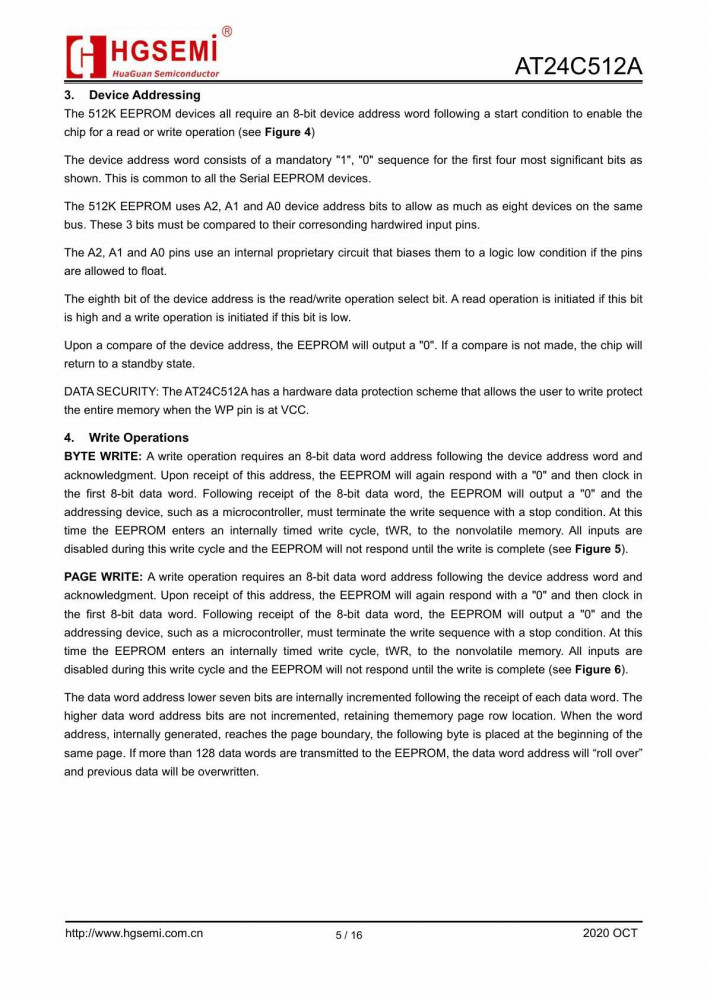AT24C512AN datasheet page 5