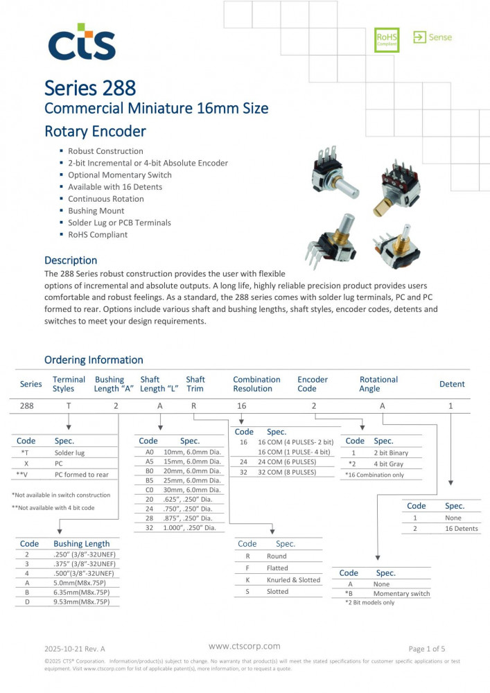LEA NETWORKS Series 288 technical document page 1