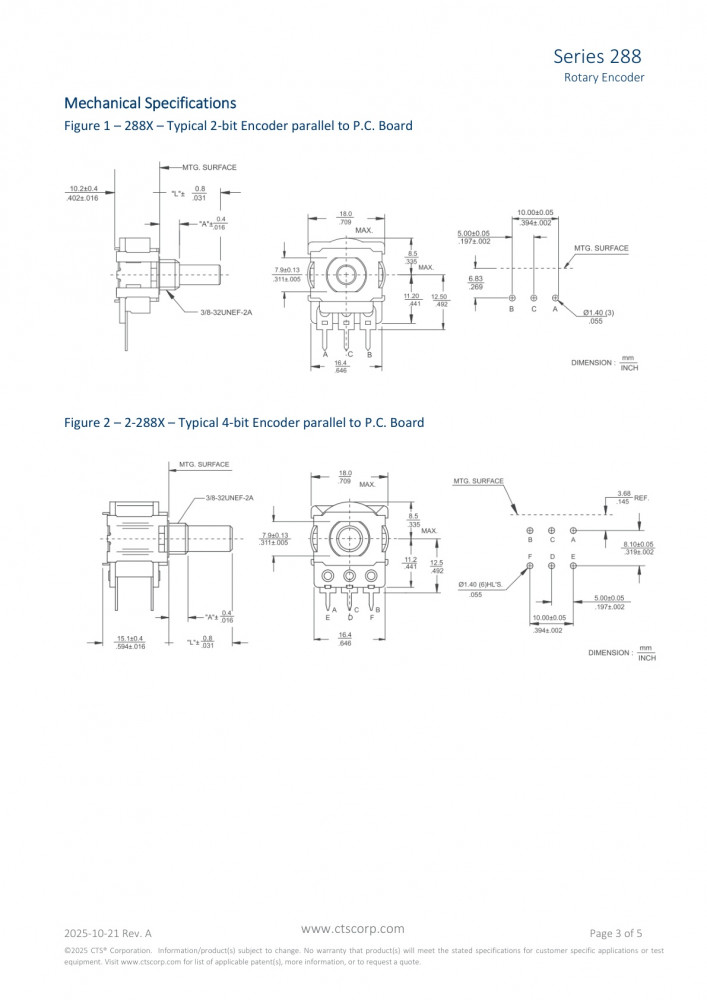 LEA NETWORKS Series 288 technical document page 3