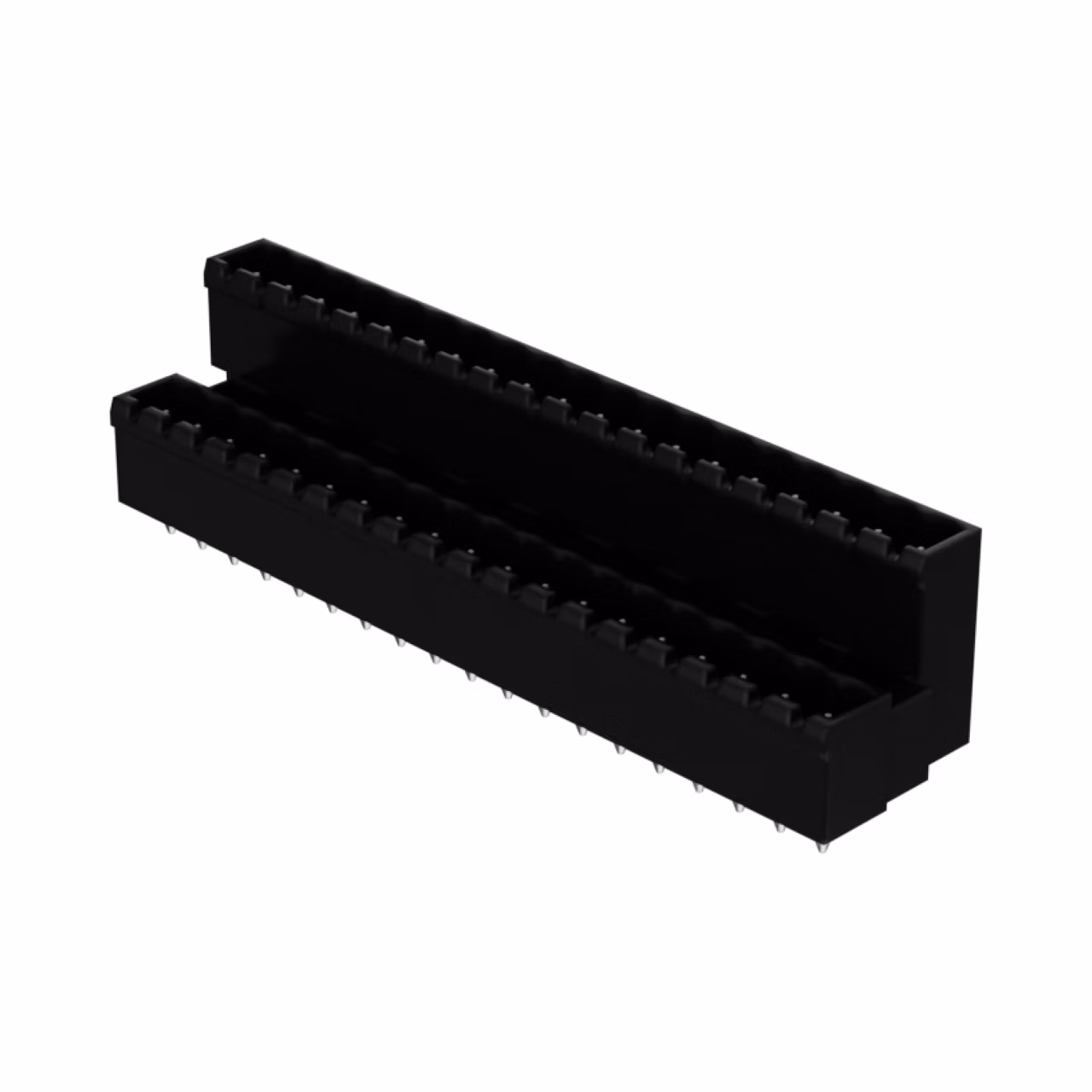 5.00mm Pitch Eurostyle Vertical Dual Level PCB Header, Closed Ends, 38 Circuits for sale