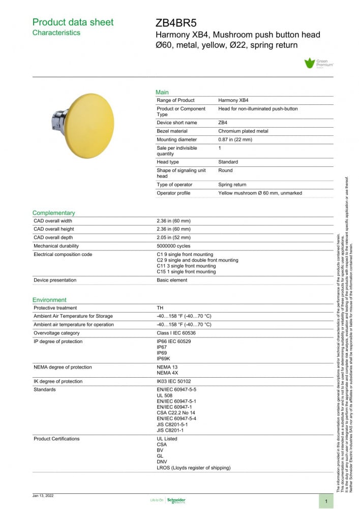 ZB4BR5 technical document page 1