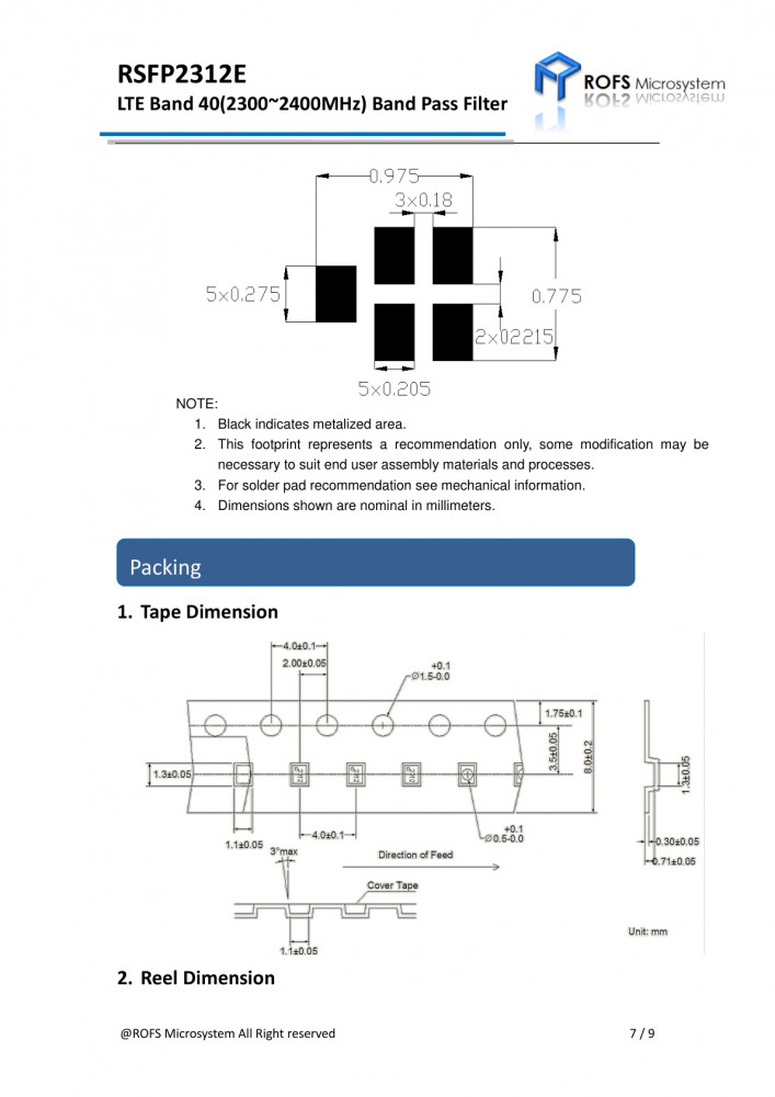 RSFP2312E datasheet page 7