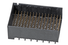 Impact 100 Ohm 4 Pair Vertical Backplane Header, Unguided, Left Endwall,  16 Columns, 192 Circuits, Pin Length 4.50mm, Plated Through Hole Dimension 0.39mm, Lead-Free for sale