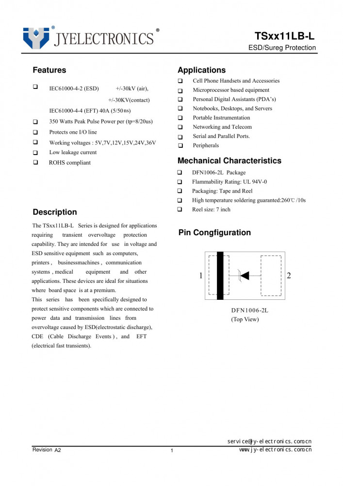 TS1211LB-LX datasheet page 1