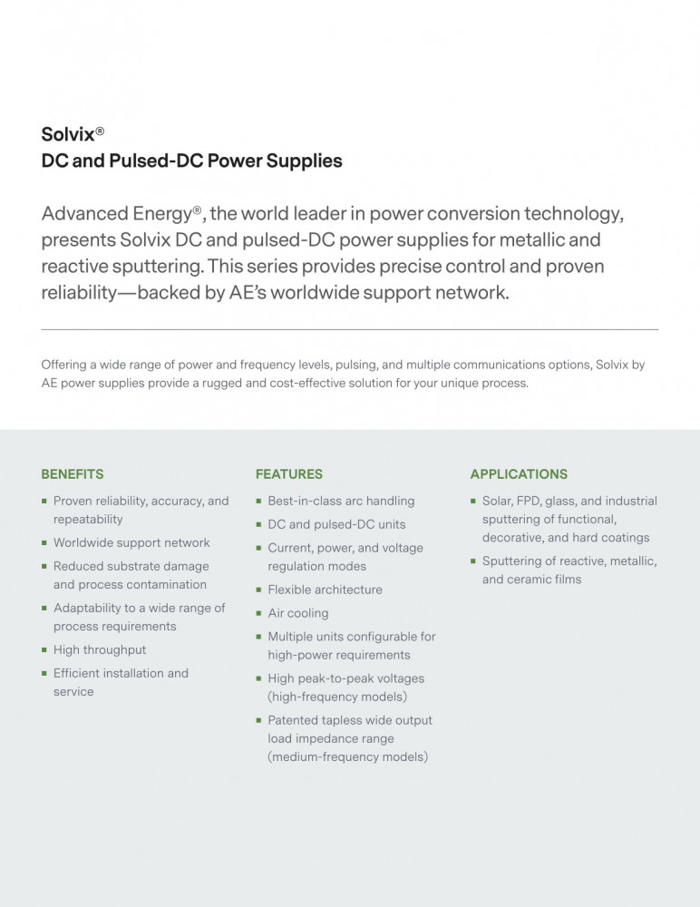Solvix product document page 3