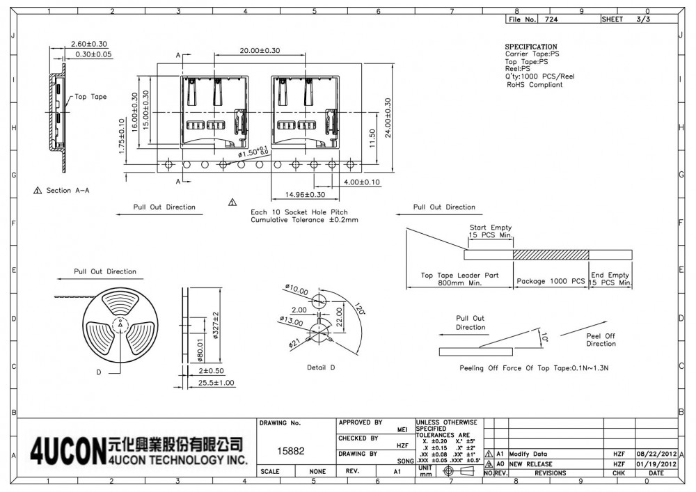 Adafruit 1660 technical document page 3