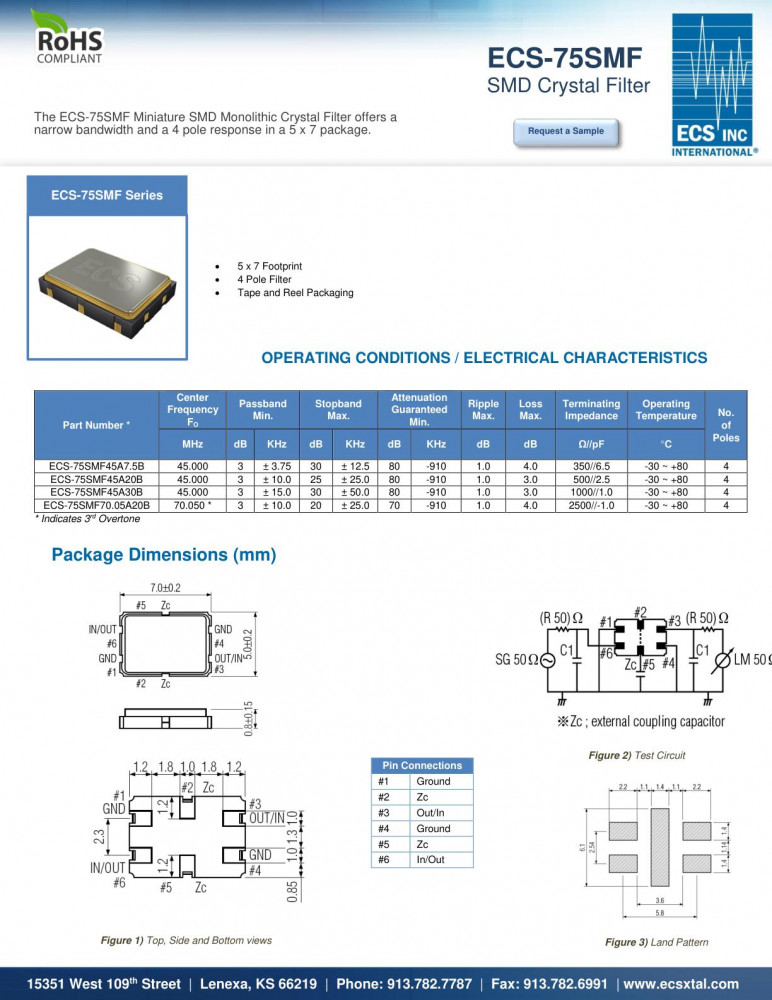 ECS-75SMF45A30B technical document