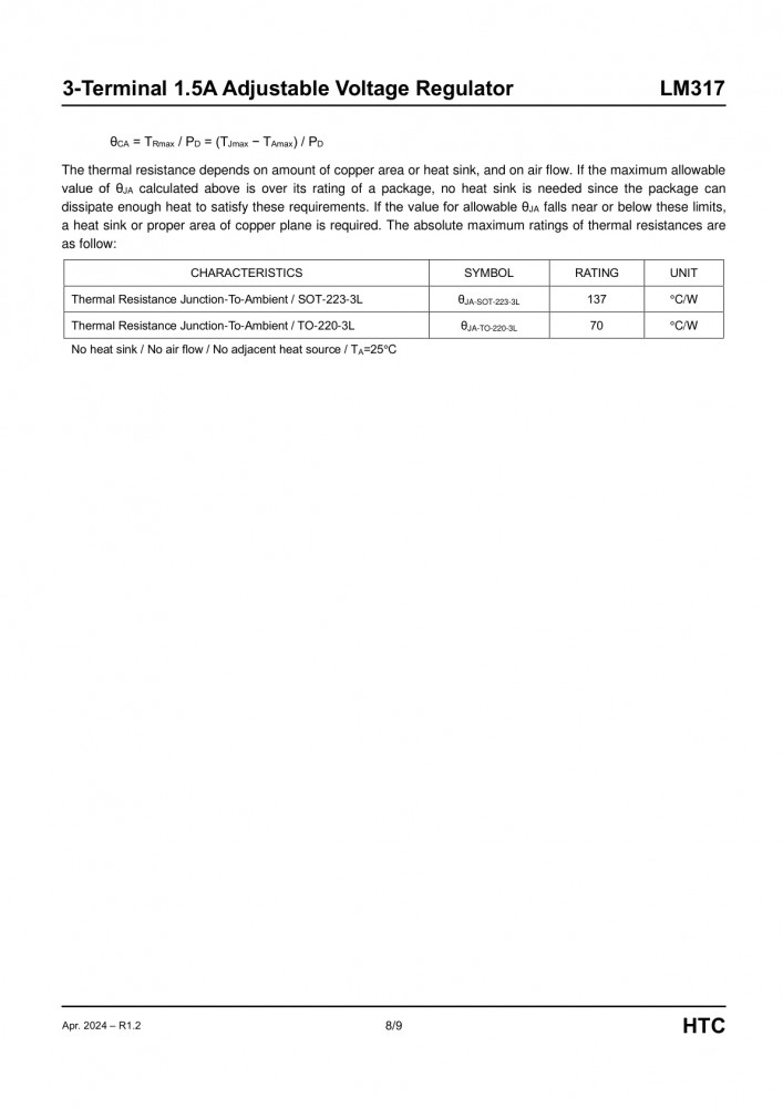 LM317T datasheet page 8