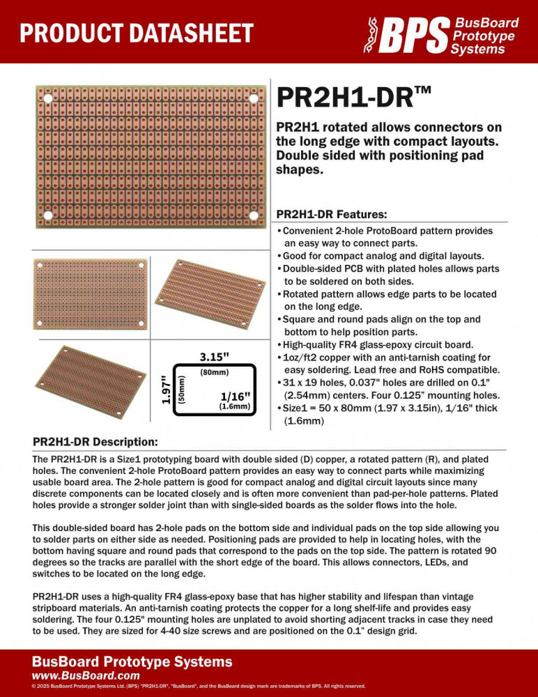 PR2H1-DR product documentation image 1